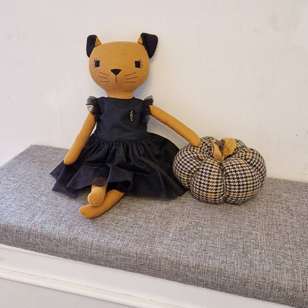 Cute Soft Cat Doll in Green Dress, 40 Cm: Nice Sleep Companion and ...