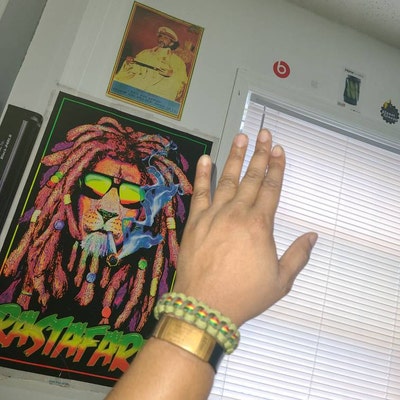 Rastaman Vibration Survival Bracelet Original OOAK Rastafari Reggae ...