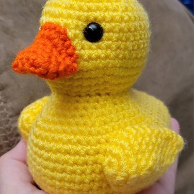 Yellow Rubber Duck Crochet PATTERN, Amigurumi Ducky Tutorial, DIY ...
