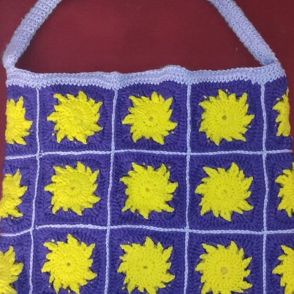 Easy Granny Square Fried Egg Crochet PDF PATTERN Step-by-step Tutorial ...