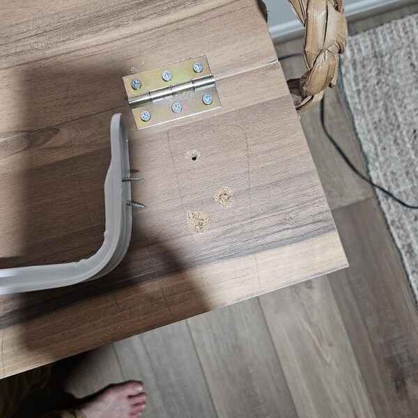 Wall Mounted Folding Table With Shelves, Space Saving Table, Floating ...