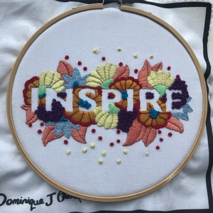 Inspire Embroidery Kit, Needlecraft Pattern, Embroidery Pattern ...
