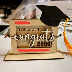 Floral Happy Birthday Card With Wooden Token Greetings Card for Her ...