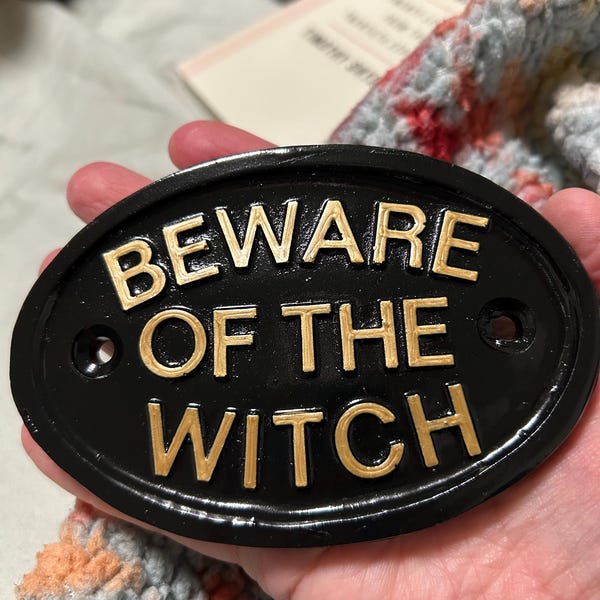 Beware of the Witch, Funny Sign, Coven, Halloween - Etsy