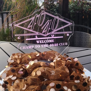 Custom Made Bar/bat Mitzvah/ Wedding/ Party Mirrored Acrylic | Etsy