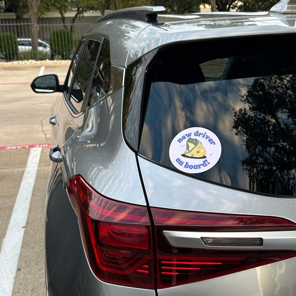 Student Driver Sticker, New Driver Bumper Sticker, Anxiety Bumper ...