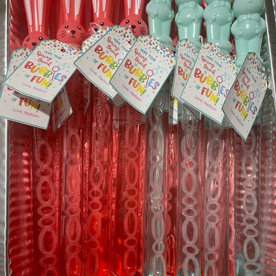 Hope Your Spring Break is Bubbles of Fun Tags Spring School Gift Tags ...