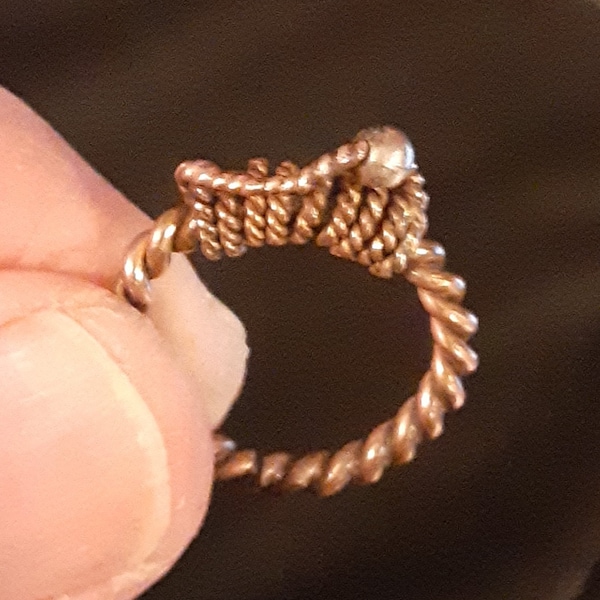 1/8 Sacred Cubit #14 Copper Tensor Ring With Coil - Etsy