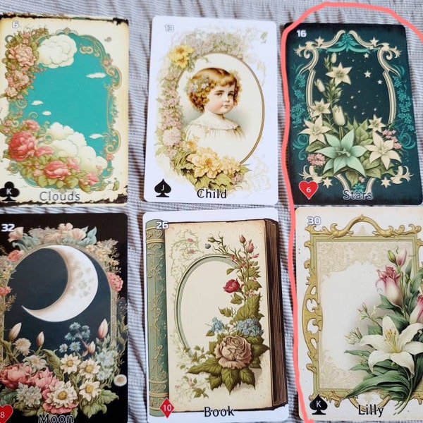 Noble Lenormand Lite 350 Grams Glossy Bridge Format - Etsy Noble Lenormand Lite 350 Grams Glossy Bridge Format - Etsy