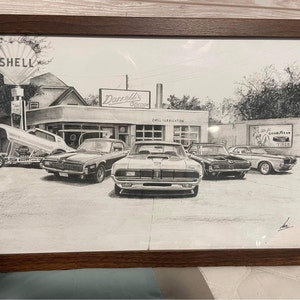1964 Ford Galaxie Customized Pencil Drawing Print - Etsy