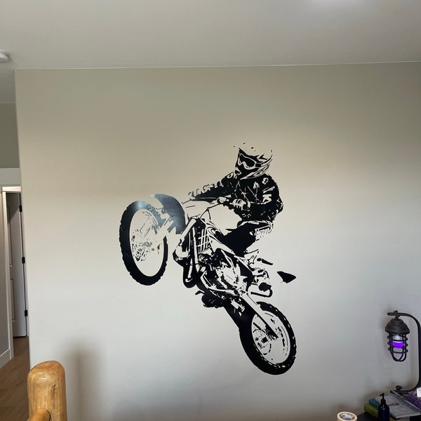 Dirt Bike Wall Decal Motocross Sticker Wall Decor off Road Motorcycle ...