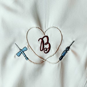 Butterfly Syringe Blood Collection Heart Frame Embroidery Design ...