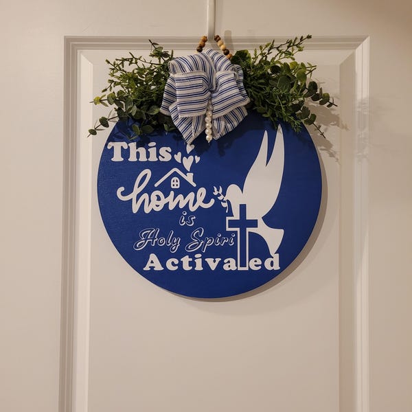 Front Door Decor | Holy Spirit Activate | Christian/religious ...