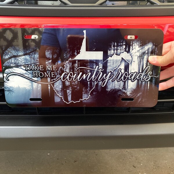 WV - West Virginia - State - Custom License Plate - Custom Car Tag ...