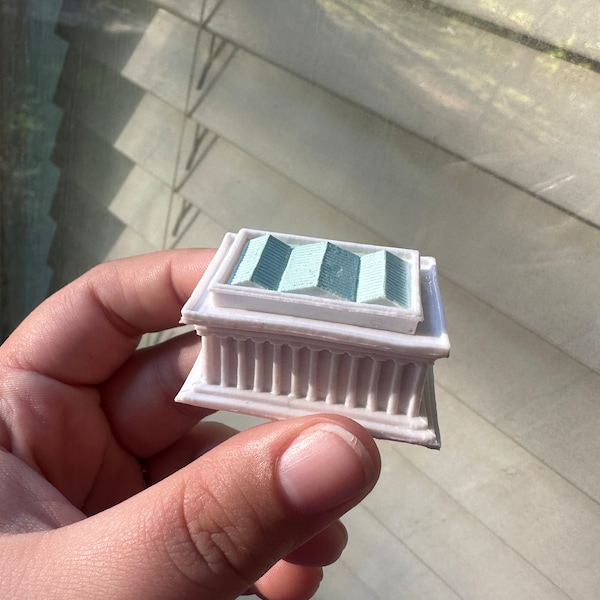MINIATURE LINCOLN MEMORIAL Figures Figurine Diorama Terrarium Craft ...