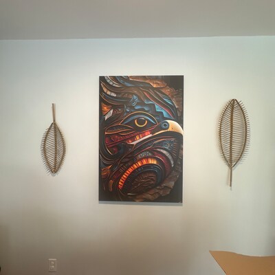 Traditional Tlingit Materials and Modern Techniques, Unique Abstract ...