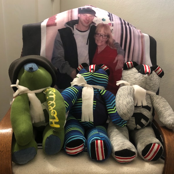 Memory Bear With Voice Recorded, Memory Bear, Keepsake, Stuffed Animal ...