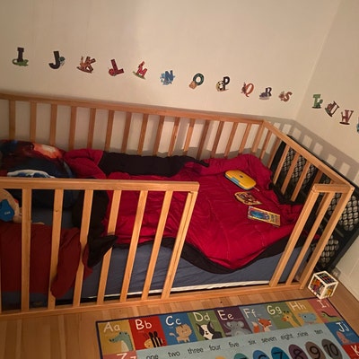 Square Canopy Bed Four Poster Bed King Size Bed Low - Etsy