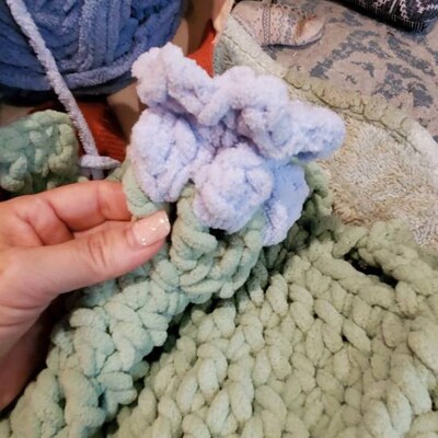Fluffy Bouquet Blanket™ Crochet Pattern PDF - Etsy