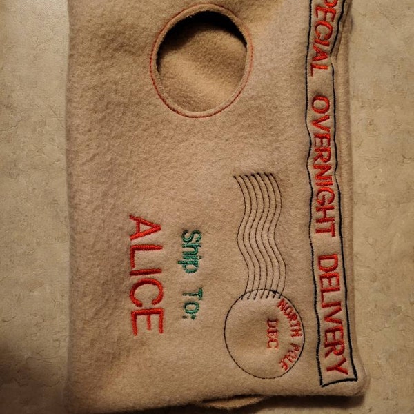 Personalized Elf Envelope Costume/elf Costume/elf Envelope/elf Special ...