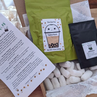 Bubble Tea Kit DIY Taiwanese original Style Make Your Own Boba Tea Kit ...