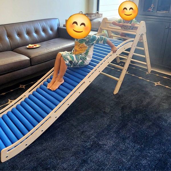 Rolling Slide With Climbing Triangle, Indoor Outdoor Playground ...