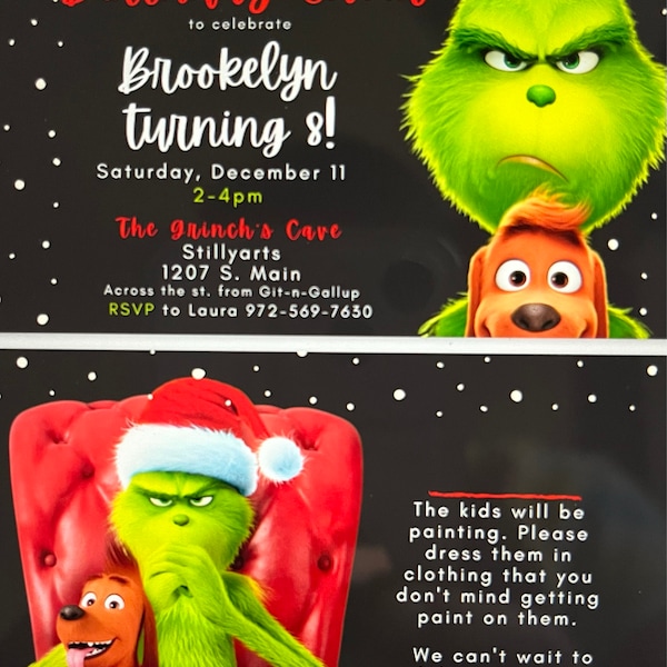Grinch Game Bundle, INSTANT DOWNLOAD, Canva Editable Template ...