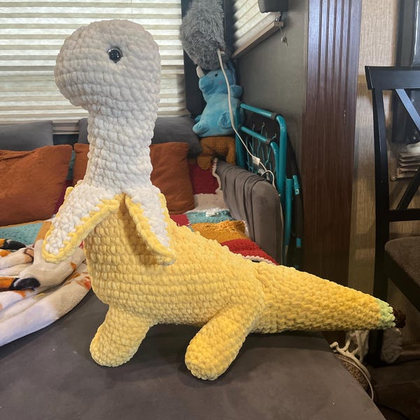 Bananasaurus Dinosaur NO SEW Crochet Pattern - Etsy
