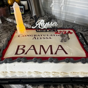 LSU Tigers Decor, Lighted Memorial Tower LSU Cake Topper, LSU Party ...