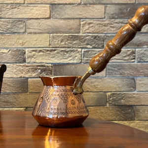 Handmade Turkish Copper Coffee Pot, Turkish-greek-arabic-moroccan ...