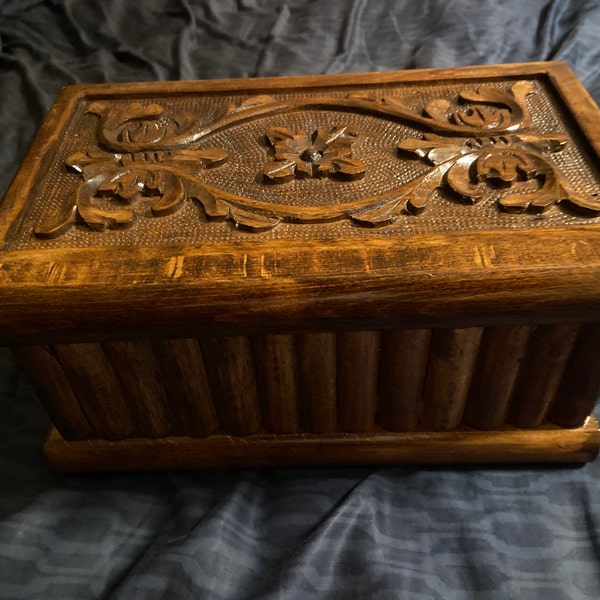 Puzzle Box With Secret Key Wooden Puzzle Box Walnut Custom Secret Lock ...
