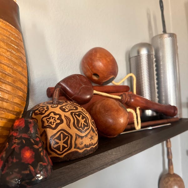 Vintage 3-tone Güiro Scraper, AKA Tone Block or Woodblock, Easy to Play ...