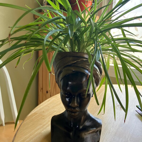 Pots Head African Woman Face Shaped Flower Pots Head Pots Female Head ...