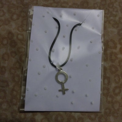 Female Symbol Necklace, Feminist Necklace, Female Necklace, Venus ...