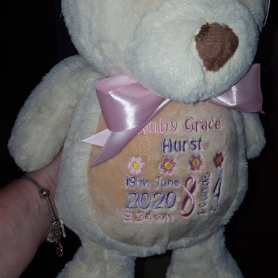 Personalised Teddy Bears / Personalized Gift / Embroidered - Etsy UK