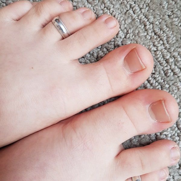 Sterling Silver Toe Ring Adjustable - Etsy