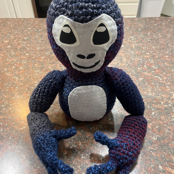 PATTERN ONLY** Low Sew Gorilla Tag Crochet Gorilla - Etsy