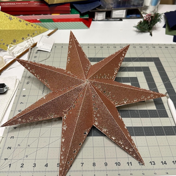 Christmas Tree Star 3D SVG, Cutting File for Tree Topper, Christmas ...