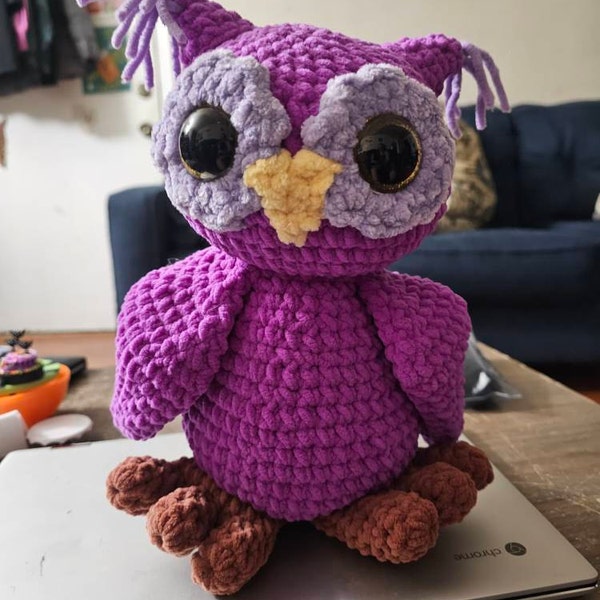 Crochet Owl Pattern LOW SEW Owls Bird Stuffed Animal Amigurumi PDF ...