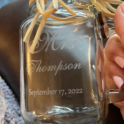 Cowboy Boot Mason Jars, Personalized Mason Jar Mugs, Bride and Groom ...