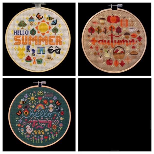 Hello Seasons Cross Stitch Pattern Bundle - Hello Seasons Cross Stitch ...