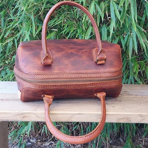 Bag Pattern Leather DIY Pdf Download Boston Bag Video Tutorial - Etsy