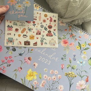 2024 Monthly Calendar Stickers for Planner Journal Diaries - Etsy