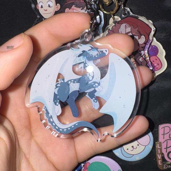 Jade Winglet Keychains (2-2.5inch Acrylic Charms, Wings of Fire) - Etsy