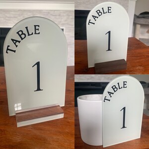 Blank Acrylic Table Number 4x6 Table Number - Etsy