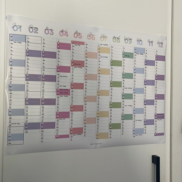 Australia Financial Year Wall Planner 2025 - 2026 - Etsy Australia