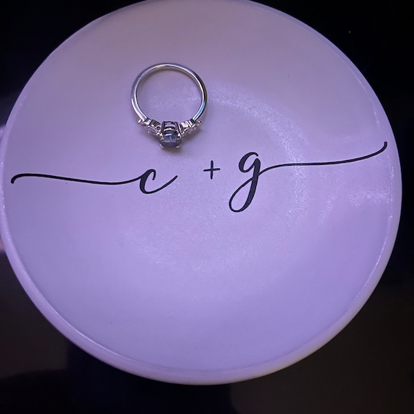 Engagement Ring Dish, Wedding Ring Dish, Engagement Gift, Just Engaged ...