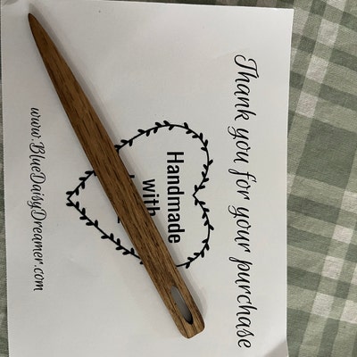 Wooden Rag Rug Needle Amish Knot Needle Toothbrush Style Rug Tool - Etsy