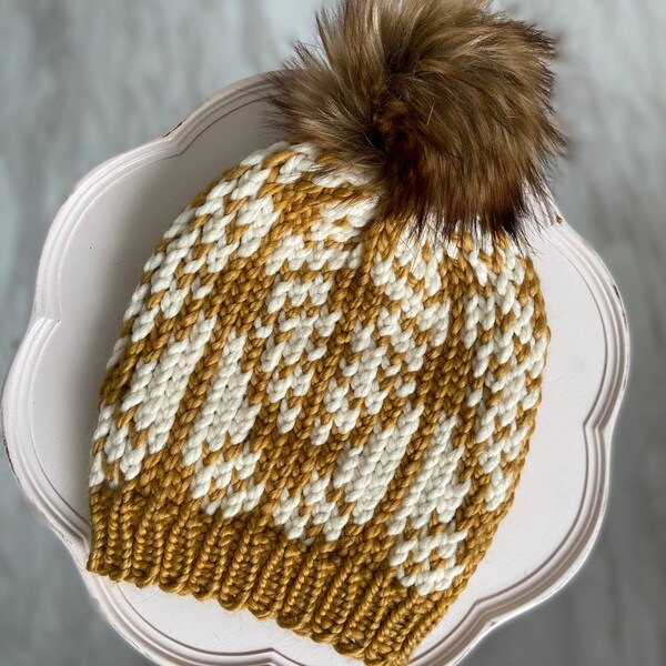 Loom Knit Beret Hat PATTERN, Painters Cap, Painters Beret, Slouch Hat ...