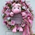Baby Highland Cow Spring Sign Door Hanger Valentine Home Decor Wreath ...